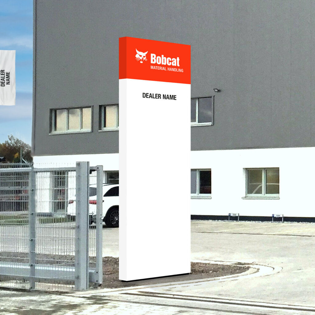 Totem – Bobcat Material Handling – Bobcat Dealer Signage